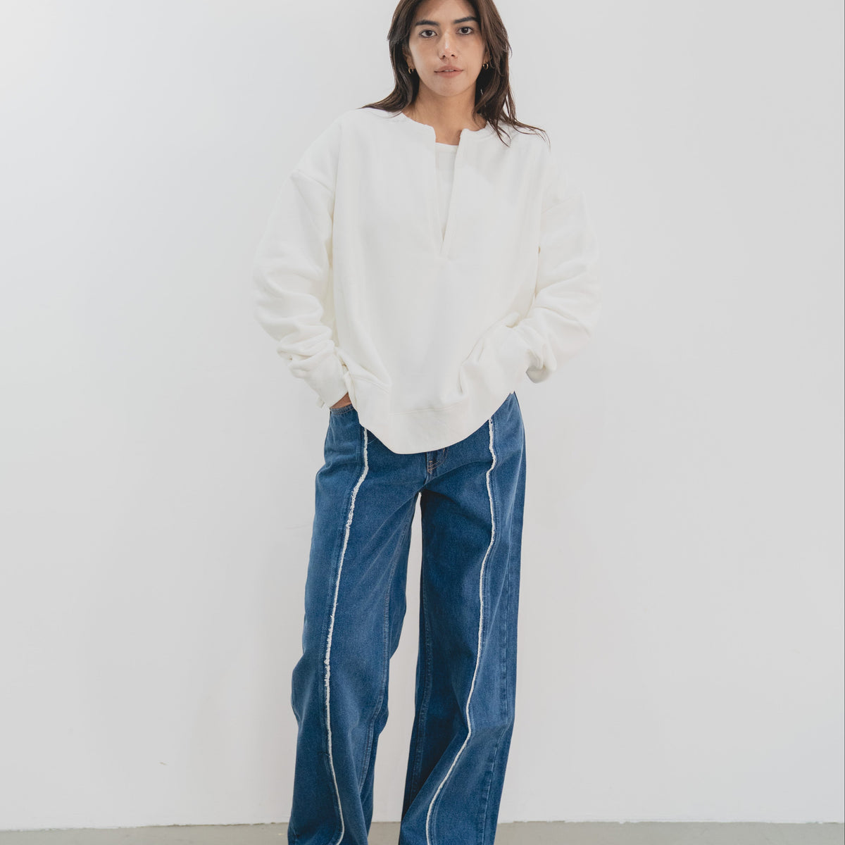 Fringe loose denim – Frames / W..